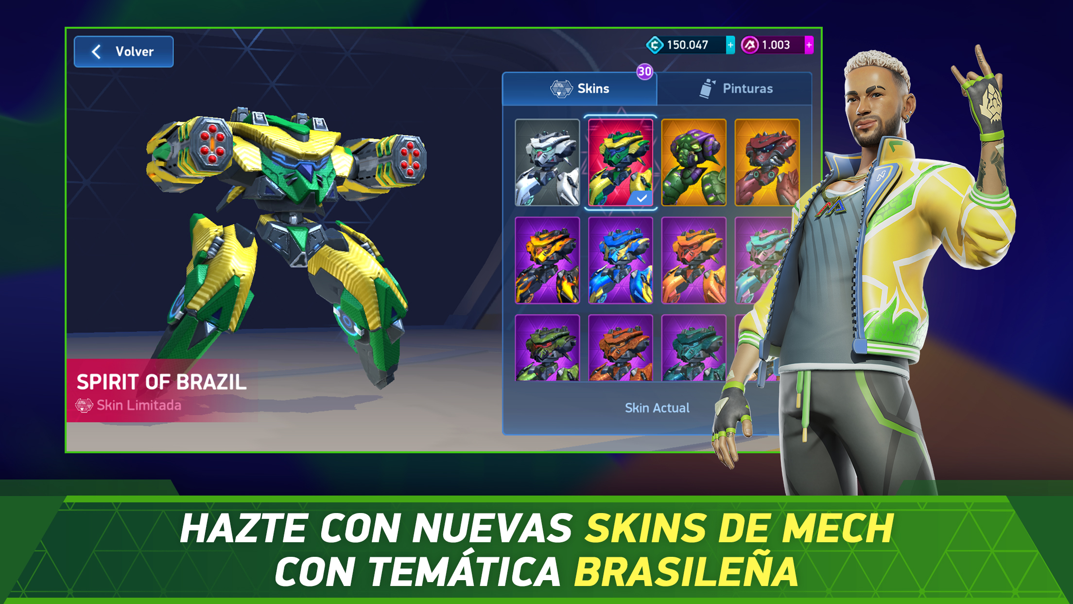 Súbete al mecha, Neymar – Mech Arena - Arata