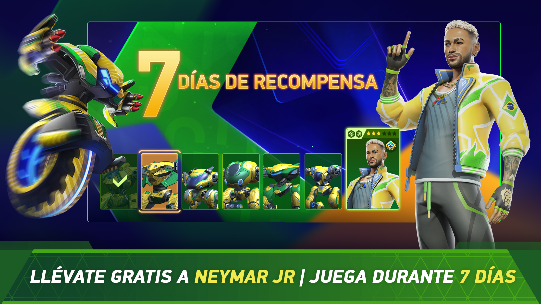 Súbete al mecha, Neymar – Mech Arena - Arata
