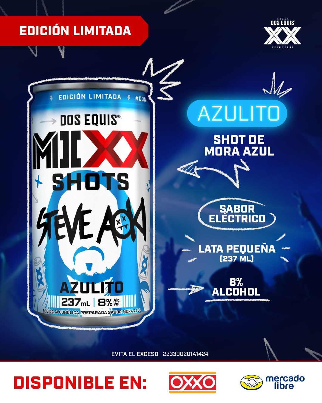Descubre MIXX Shots: La Explosiva Colaboración de Dos Equis y Steve Aoki