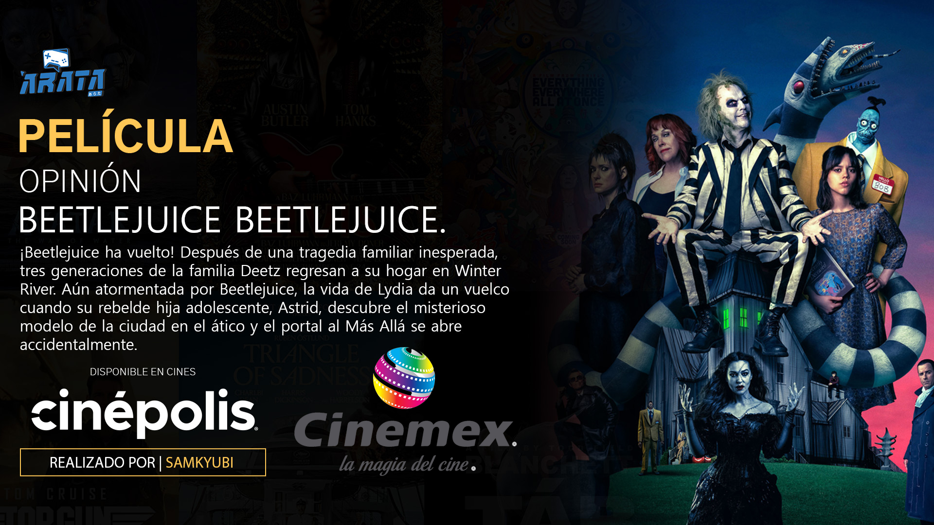 [Cine] Beetlejuice Beetlejuice, un viaje a la nostalgia. - Arata