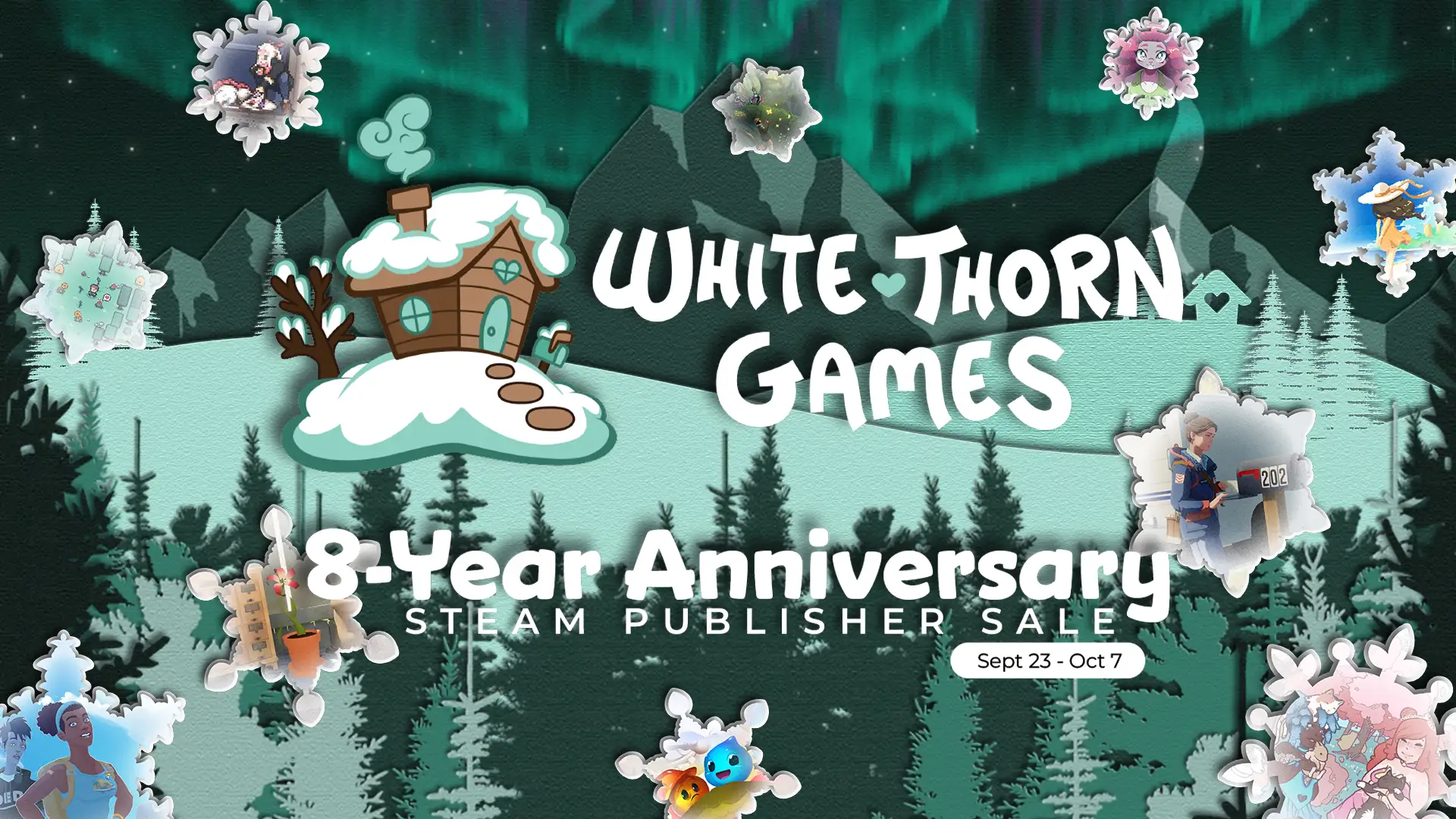 Visita y celebra el octavo aniversario de Whitethorn Games - Arata